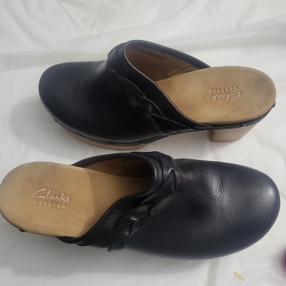Clarks | Shoes | Clarks Artisan Ledella York Clog Black Preloved Womans ...